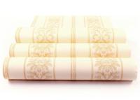 China Classical Non Woven Wallpaper / Beige Damask Wallpaper For Home Decoration , Moisture Proof for sale