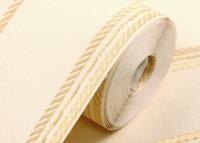 China Classical Non Woven Wallpaper / Beige Damask Wallpaper For Home Decoration , Moisture Proof for sale