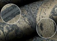 China Waterproof Circle Retro Vintage Wallcovering / 0.53*10M Black Bedroom Wallpaper for sale