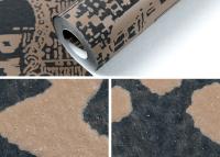 China Vintage Style Modern Lounge Wallpaper 0.53*10M , Sitting Room Wallpaper With English Letters for sale