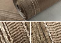 China Yarn Modern Removable Wallpaper 0.53m Brown Living Room Wallpaper for sale