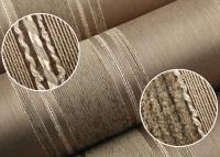 China Yarn Modern Removable Wallpaper 0.53m Brown Living Room Wallpaper for sale