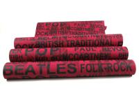 China Red Color English Words House Decoration Modern Removable Wallpaper for sale