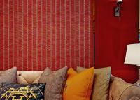 China 0.53*10m Sound proof Living Room Wallpaper with Stirpped Pattern , CSA SGS Standard for sale