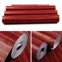 China 0.53*10m Sound proof Living Room Wallpaper with Stirpped Pattern , CSA SGS Standard for sale