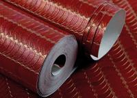 China 0.53*10m Sound proof Living Room Wallpaper with Stirpped Pattern , CSA SGS Standard for sale