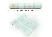 China 0.53*10M Soundproof Country Style Wallpaper For Home Decoration , Flower Wall Covering for sale