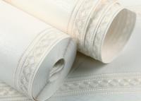 China White Living Room Wallpaper / Modern Home Furnishing Wallpaper , Rustic Floral for sale
