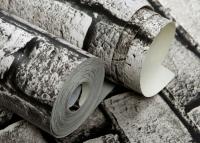China 3D Brick Effect Washable Vinyl Wallpaper For House Decoration , 0.53*10M size for sale