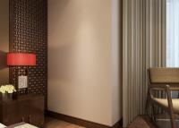 China Non - woven Pure Beige Contemporary Wall Coverings for Bedroom , Hotel for sale