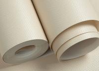 China Non - woven Pure Beige Contemporary Wall Coverings for Bedroom , Hotel for sale