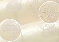 China Beige Floral Contemporary Wall Coverings for TV Background , Modern Office Wallpaper for sale