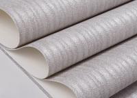 China Silver Vinyl Contemporary Wallcovering With Embossed , Bronzing Surface Treatment for sale