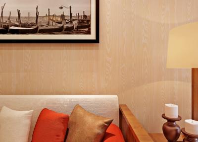 China Wood Grain Nature 3D Effect Wall Coverings Contemporary Bedroom Wallpaper for sale