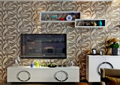 China Champagne Foam Contemporary Cheapest Home Wallpaper Geometric Pattern for Interior Decor for sale