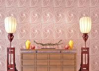 China Pink Mauve Living Room 3D Home Wallpaper with Scatter Beads Technology , Modern Style for sale