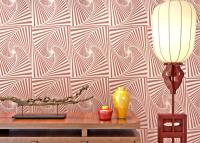China Pink Mauve Living Room 3D Home Wallpaper with Scatter Beads Technology , Modern Style for sale