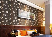 China Copper Pattern PVC Contemporary Black Wallpaper For Living Room Walls , CSA Approved for sale