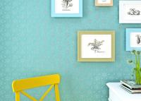 China Cadmium Green 3D Home Wallpaper / Childrens Bedroom Wallpaper with Simple Style for sale