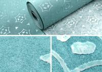 China Cadmium Green 3D Home Wallpaper / Childrens Bedroom Wallpaper with Simple Style for sale