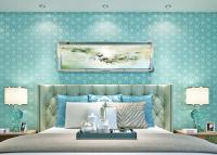 China Cadmium Green 3D Home Wallpaper / Childrens Bedroom Wallpaper with Simple Style for sale