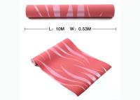 China Heat Insulation Home Wallpaper / Contemporary Red Wallpaper For Sitting Room for sale