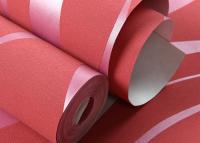 China Heat Insulation Home Wallpaper / Contemporary Red Wallpaper For Sitting Room for sale