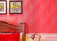 China Heat Insulation Home Wallpaper / Contemporary Red Wallpaper For Sitting Room for sale
