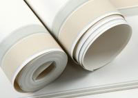 China Beige Non Woven Home Wallpaper Modern Wallcovering For Living Room , Stripes Pattern for sale