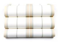 China Beige Non Woven Home Wallpaper Modern Wallcovering For Living Room , Stripes Pattern for sale