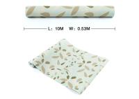 China Green Leaf Pattern Contemporary Wall Coverings Soundproof For Children Study Room for sale
