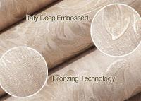 China Classic Style 3D wallpaper for Home Wall / Vinyl Golden Damask Pattern Wallpaper for sale