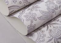 China Embossed Living Room 3D Home Wallpaper with Symmetrical Floral Pattern , CSA approved for sale