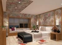 China Embossed Small Flower Pattern Wallpaper For Living Rooms , Vintage Flowered Wallpaper for sale