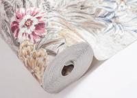 China Embossed Small Flower Pattern Wallpaper For Living Rooms , Vintage Flowered Wallpaper for sale
