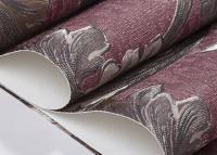 China Waterproof Vintage Floral Pattern Wallpaper With Embossed Surface Treatment , OEM Accepted for sale