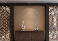 China Embossed 3D Home Wallpaper , Contemporary Home Interior Wallpaper with Vinyl Coated Paper for sale