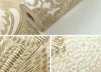 China PVC Embossed Home 3D Wallpaper / Floral Pattern Wallpaper For Bedrooms , CE ISO for sale