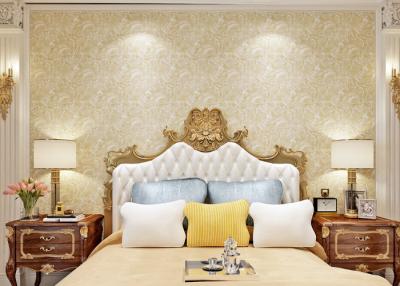 China PVC Embossed Home 3D Wallpaper / Floral Pattern Wallpaper For Bedrooms , CE ISO for sale