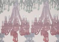 China Retro Washable Waterproof PVC Wallpaper For Walls TV Background , Droplight Pattern for sale