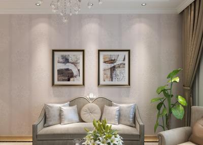China Removable Embossed Home Wallpaper / Interior Wallpaper With PVC Materials for sale