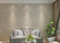 China Removable Interior Home Wallpaper / Retro Style Wallpapers Vantage with Beige Color for sale