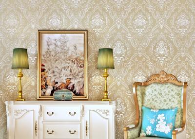 China Leaf Flowers Pattern  Home Wallpaper For House Walls / Pretty Vintage Wallpapers for sale