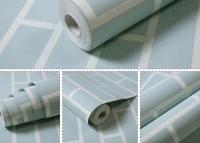 China Non Woven Blue Brick Self Adhesive Textured Wallpaper Waterproof with OEM Service for sale