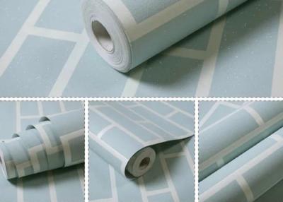 China Non Woven Blue Brick Self Adhesive Textured Wallpaper Waterproof with OEM Service for sale