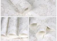 China OEM Non Woven Blue Floral Wallpaper / Embossed Wall Covering For Room Decor for sale