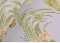 China PVC Floral Pattern Self Adhesive Wallpaper Soundproof with Blue Color , 0.53*10m for sale