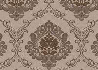 China Mulit Color Velvet Flock Wallpaper Strippable With 1.06*10M Size , Non - Pasted Style for sale