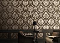 China Classical 1.06m Home Decoration Wallpaper Korean Style With Damsk Pattern , Eco Friendly for sale