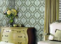 China Classical 1.06m Home Decoration Wallpaper Korean Style With Damsk Pattern , Eco Friendly for sale
